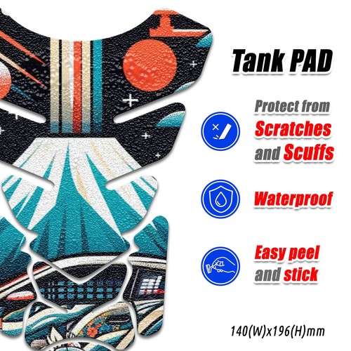 Tank Pad Unique Design Fuel Tank Protector Durable Protective Decal ...