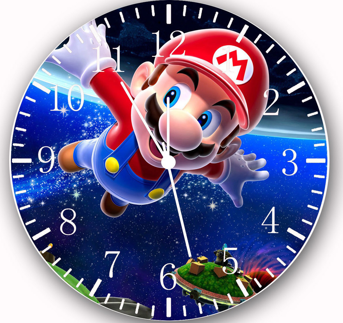 Super Mario Frameless Borderless Wall Clock For Gifts or Home Decor W04 ...