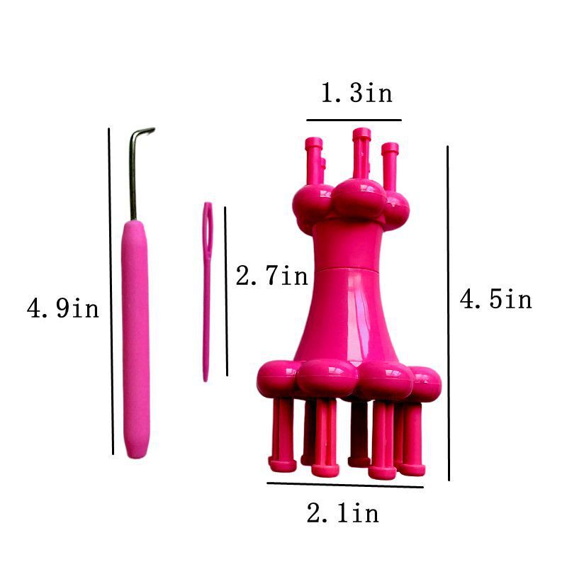 Loom Craft Kit Jumbo Spool Knitting Set Yarn Wool Doll Craft With ...