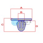 10 x YOU.S Original Radkasten Befestigung Clip für TOYOTA / LEXUS ...