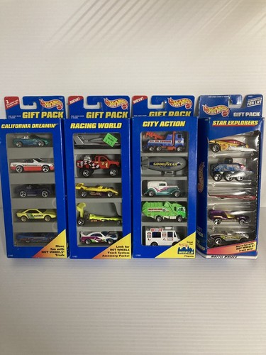 Hot Wheels 5 Packs Lot Of 4, From 1996 & 1998 New In Package Die Cast ...