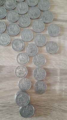 Shilling Bob 5 pence 5p Five Pence Coins 1947 to 1951 King George VI ...