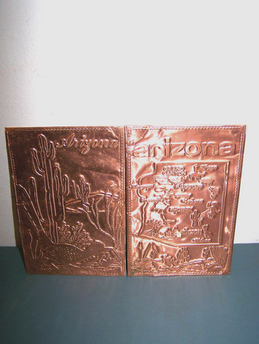 2 VINTAGE ARIZONA KOPPER KARD POSTCARD COPPER CARD UNPOSTED POST CARDS ...