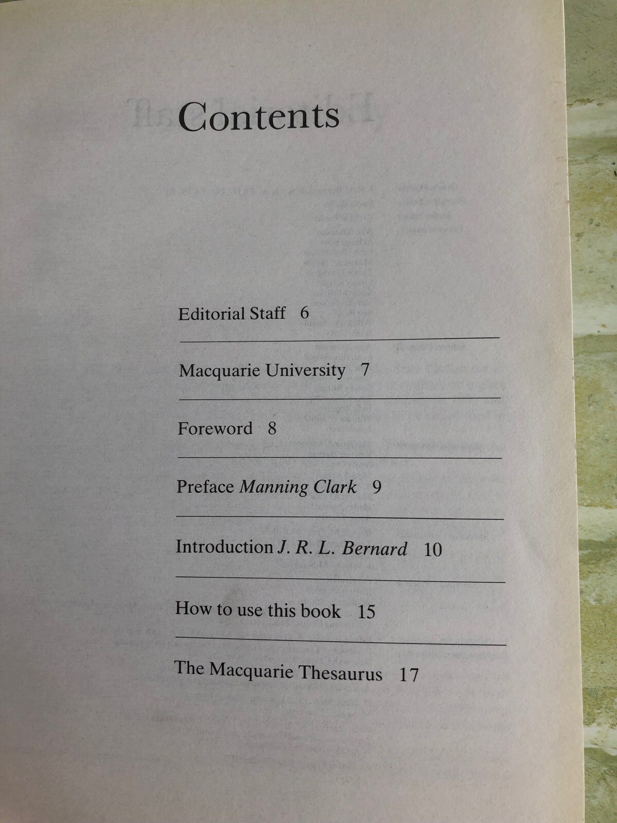 Australia's National Thesaurus - THE MACQUARIE THESAURUS - Rare ...
