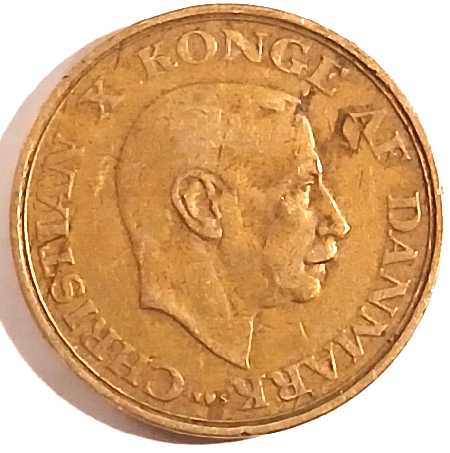1942 1 Krone Coin Denmark Aluminum Bronze | eBay