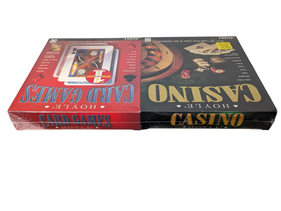 Hoyle Casino & Card Game Big Box PC Game Double 2-Piece Dual Pack NEW ...