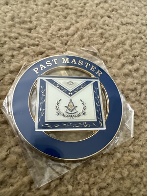 Custom Past Master Car Emblem 3" Masonic Emblem Auto. | eBay
