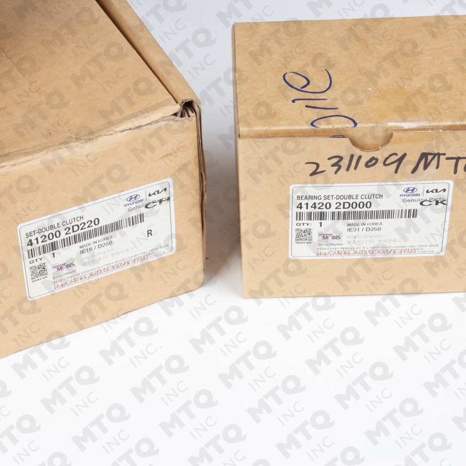 New Hyundai Kia Clutch Disc, Cover & Bearing 41200-2D220, 41420-2D000 ...