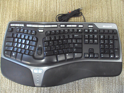 Microsoft Natural Ergonomic 4000 v1.0 Keyboard with Extension Lift ...