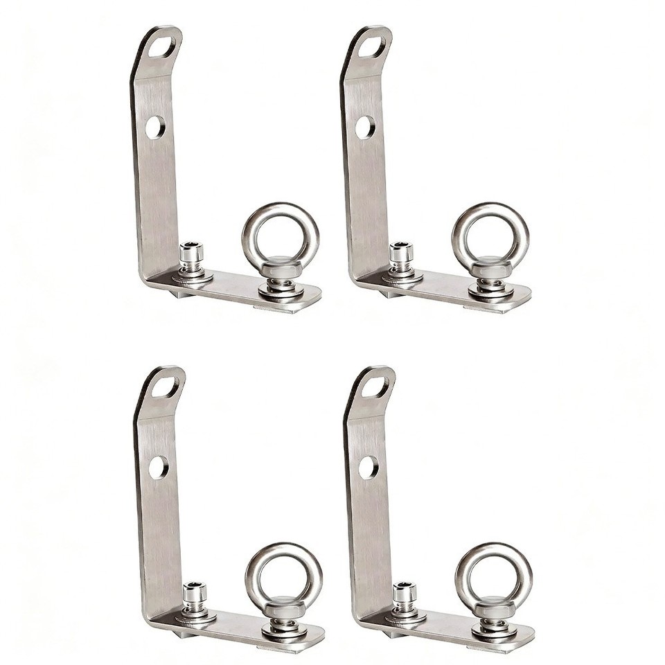 Stainless Steel Load Stops 4 Pack for T-Slot Roof Racks Wood Canoes ...