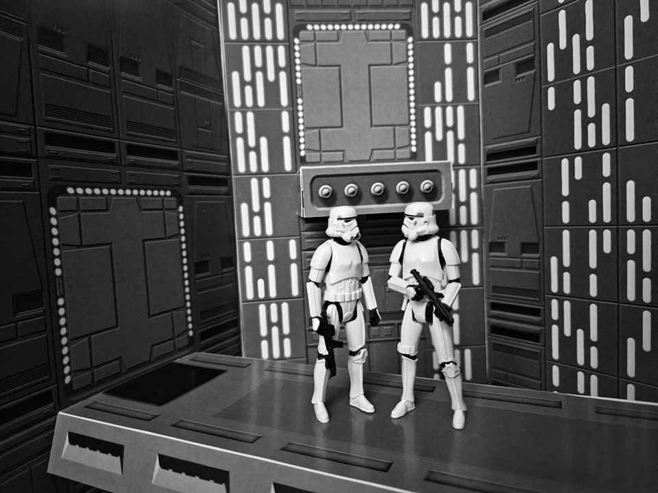 Death Star Chasm Backdrop Playset for 3.75 Star Wars Hasbro Kenner ...