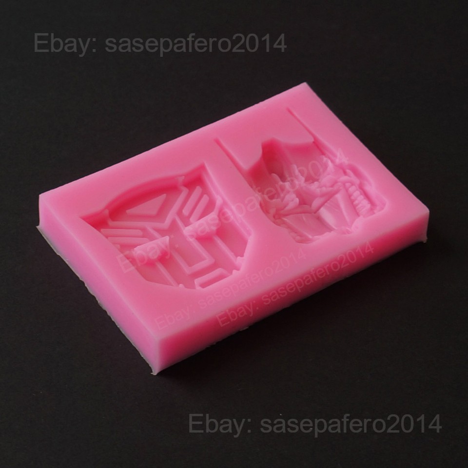 Transformers silicone mold 2 cavities for fondant, chocolate, clay ...