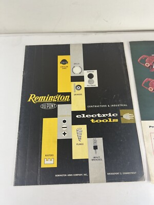 Vintage 1950s 1960s Remington Electric Power Tools W/ Chainsaw Magazine ...
