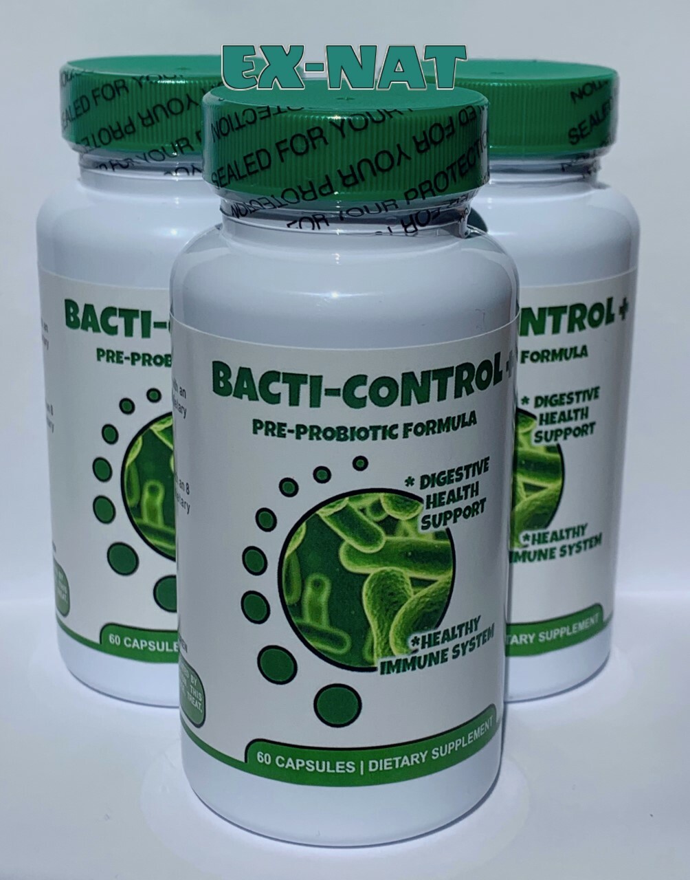 3 BACTI CONTROL PRE PROBIOTIC BACTICURE DIGESTIVE HEALTH SUPPORT VITAL ...