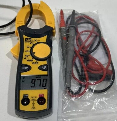 Ideal 61-744 Clamp-Pro 600 AAC Clamp Meter True RMS Excellent Condition ...
