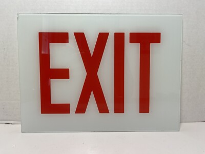 Exit Signs - Glass