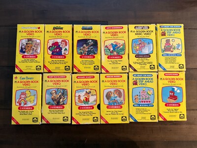 Vintage VHS Tapes A Golden Book Video Mix Lot Of 14 | eBay