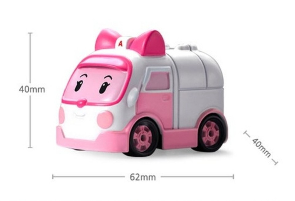 Robocar Poli Toy Diecast Rescue Team 4-Pack (Poly, Amber, Roy, Heli ...