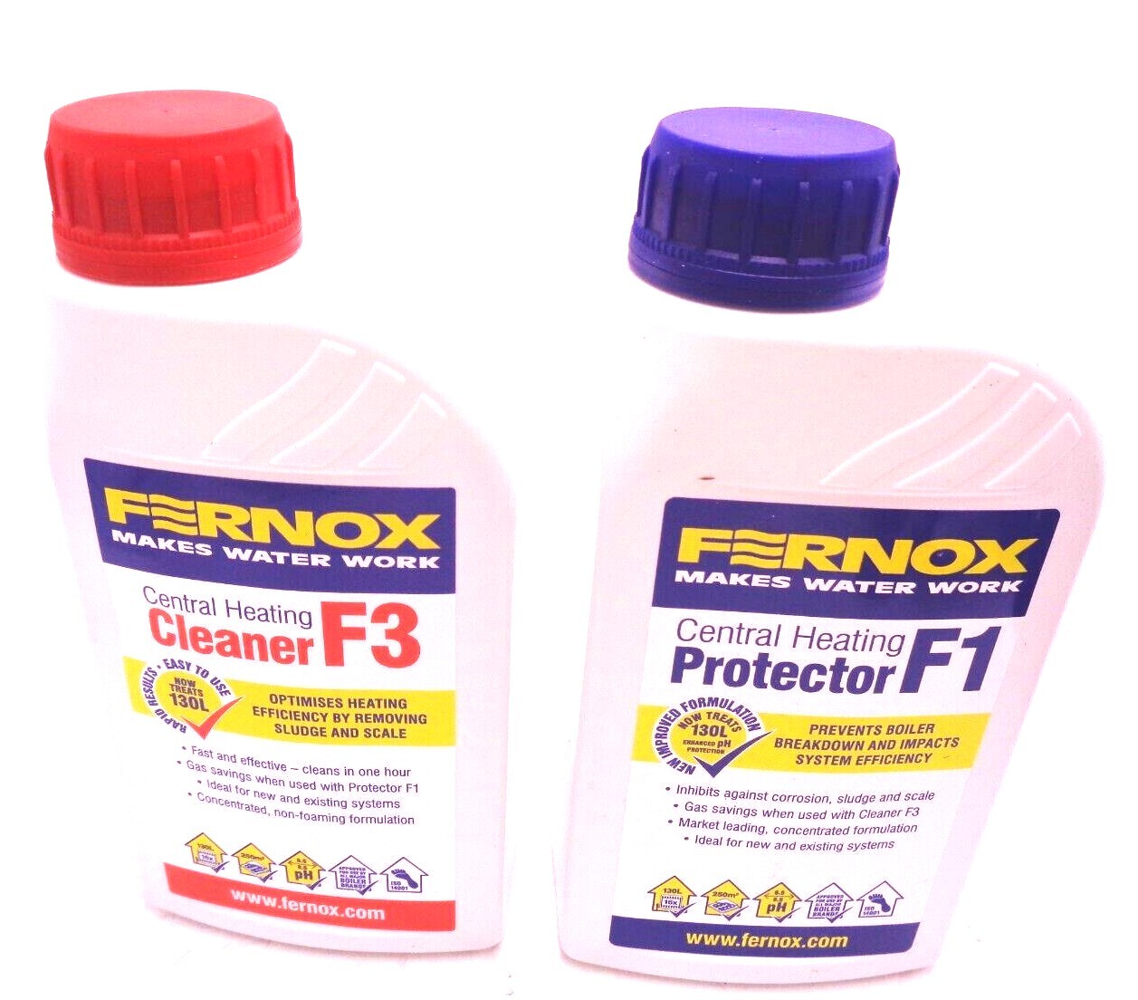 Fernox F1 / F3 Central Heating Cleaning Protector Cleaner 500ml - Brand ...