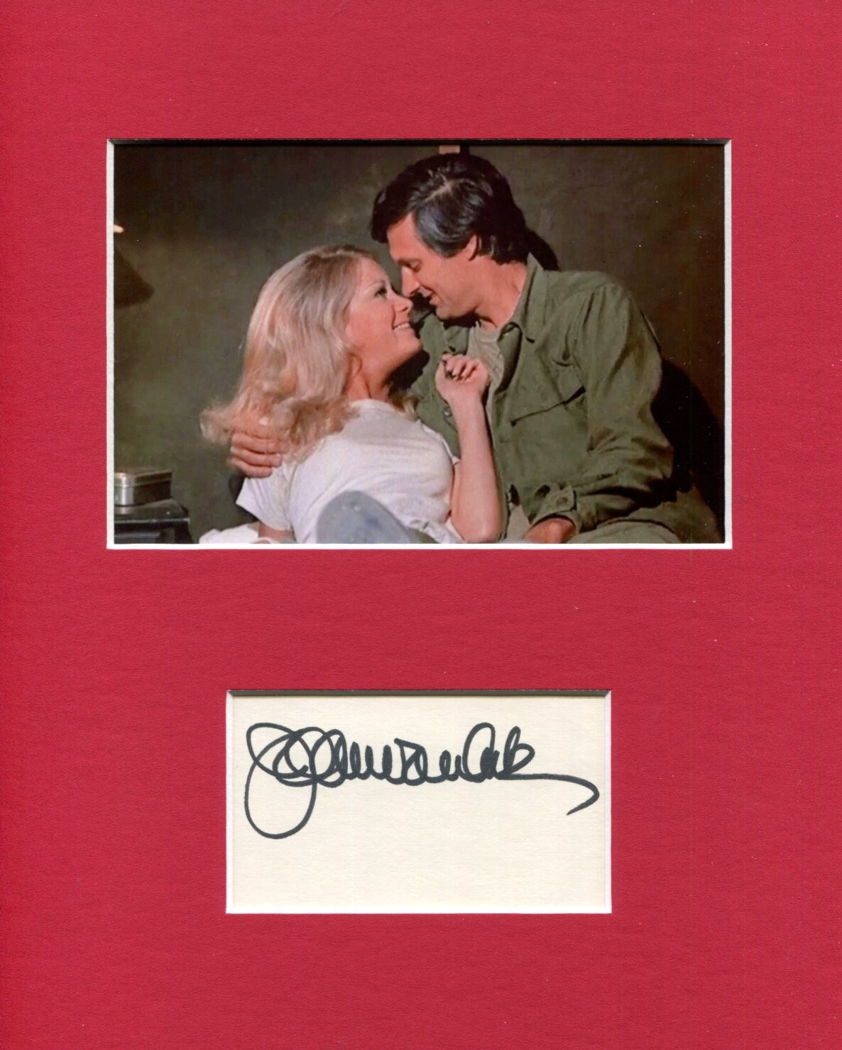 Joan Van Ark MASH Lt Erica Johnson Signed Autograph Photo Display With ...