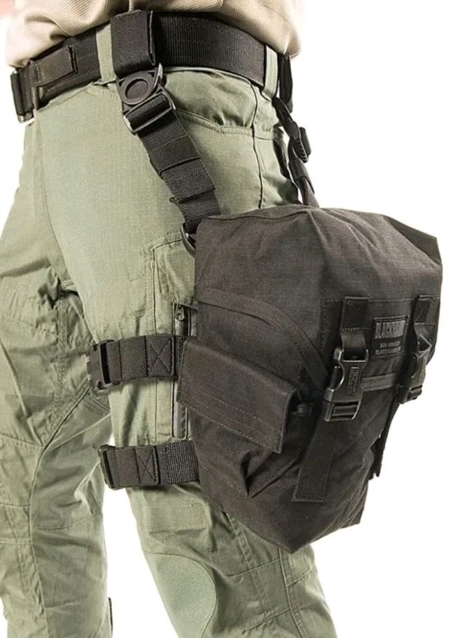 Blackhawk Ultralight Omega Elite Gas Mask Pouch 1000 Denier Nylon Black ...