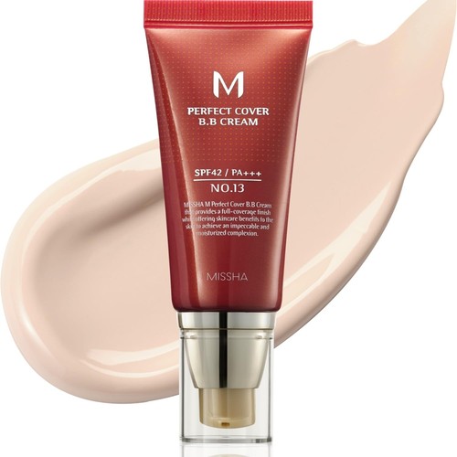 MISSHA M Perfect Cover BB Cream No.13 Bright Beige - Fair with Cool ...