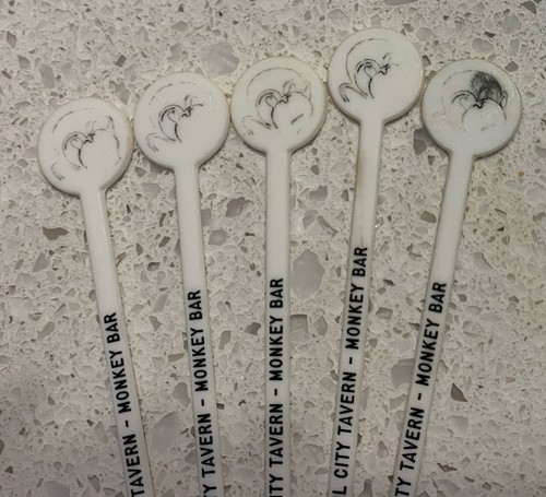 VTG Lot Pearl City Tavern Monkey Bar Tiki Hawaii SWIZZLE S STICKS ...