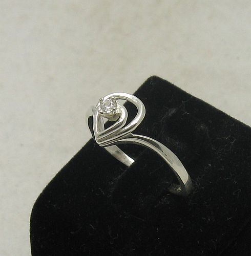 Genuine Stylish Sterling Silver Engagement Ring Stamped Solid 925 ...