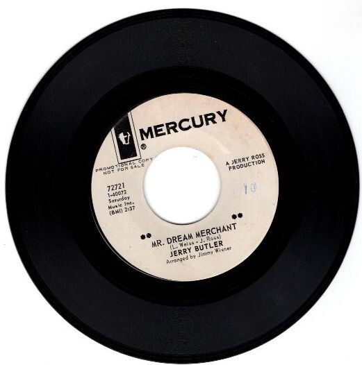 Jerry Butler - Mr. Dream Merchant / Cause I Love You So 7" Promotional ...