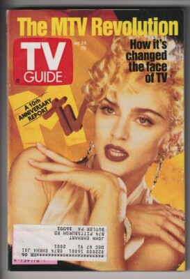 TV Guide Mag 10th Anniversary Of The MTV Revolution August 3-9, 1991 ...