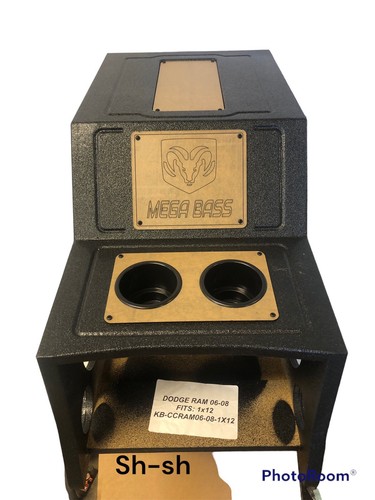 Custom Center Console 12” Subwoofer box 2006-2008 Dodge Ram W/6.5 ...