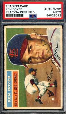 Ken Boyer PSA DNA Signed 1956 Topps Autograph | eBay