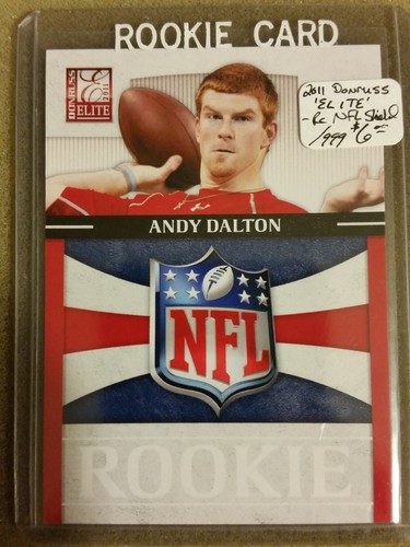 2011 Donruss Elite - Rookies Andy Dalton #28 Nfl Shield Logo /999 (RC ...