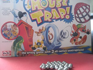 HASBRO MOUSE TRAP GAME Toilet Version: 3x Replacement Spare Steel Balls ...