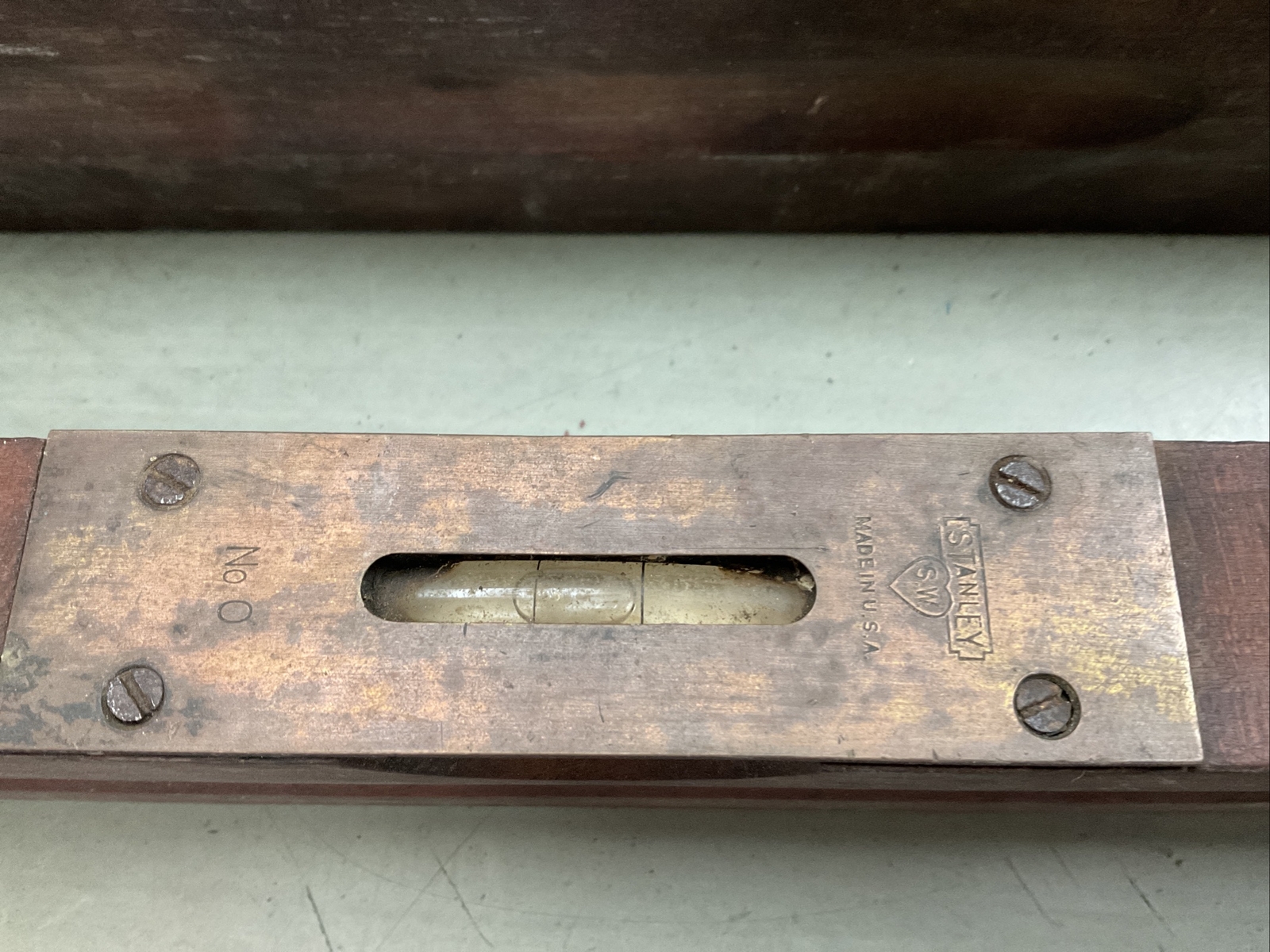 Antique Stanley Rule & Level Co. Wood Level Vtg New Britain Ct. AND ...