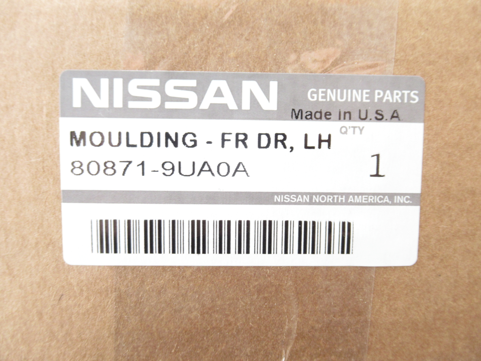 Genuine OEM Nissan 80871-9UA0A Driver Left Front Lower Molding 2015 ...