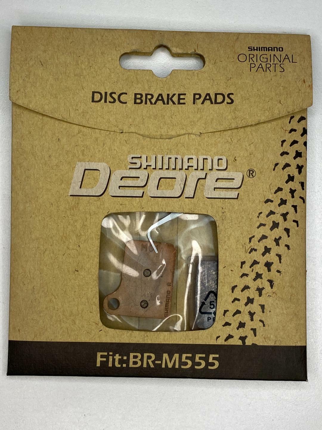 new Deore XT M555 M03 Metal Disc Brake Pads and Spring BR-M555 | eBay