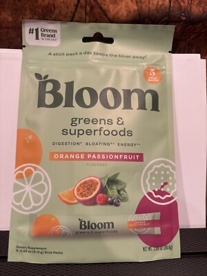 BLOOM GREENS & SUPERFOODSFOR DIGESTION BLOATING ENERGY 5 STICKS | eBay