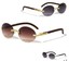 Men Clear Tinted Lens Eye Glasses Cristal Diamond Migos Shades ...