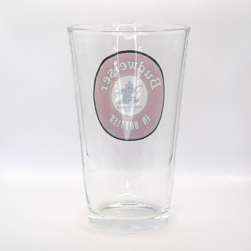 Budweiser in Bottles Pint Size Beer Glass with Iconic Budweiser Logo | eBay