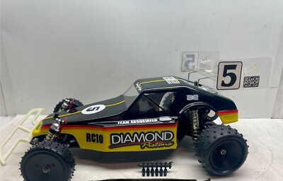 Vintage Team Associated RC10 Composite craft wide nose upgraded ( gold ...