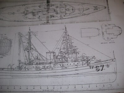 USS APACHE ATF 67 ship model boat plan | eBay