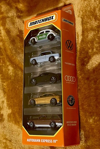 Lot Matchbox Pack 5 Autobahn Express IV Mercedes VW BMW Audi Voitures ...