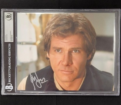 Harrison Ford signed Star Wars Han Solo 8x10 photo autograph ~ Beckett ...