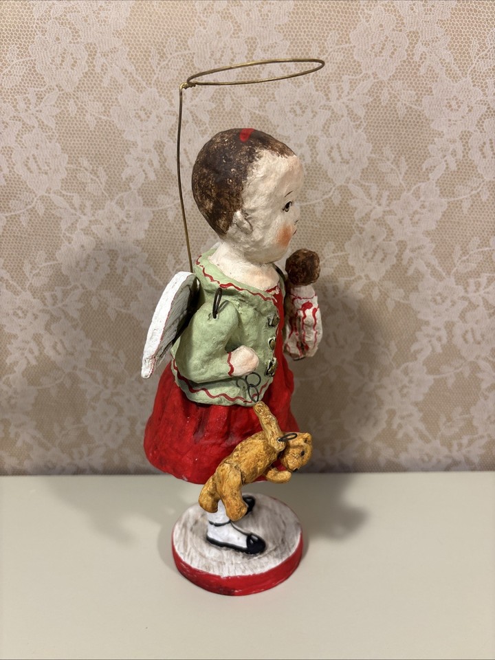 Debbee Thibault Angel w/Doll Teddy Bear For Neiman Marcus Figure 9.5 ...