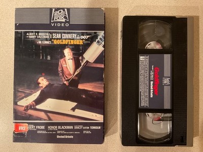 Goldfinger (VHS, 1982, 20th Century Fox Drawer Box) Sean Connery, Gert ...