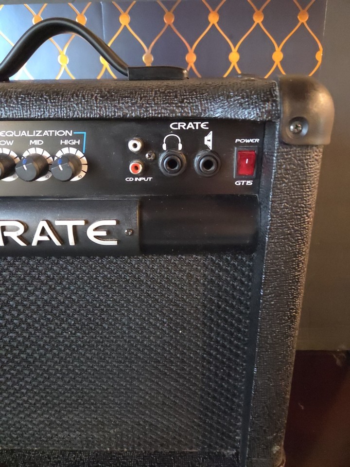 Crate GT15 15W 1x8 Electric Guitar Combo Practice Amplifier 14 Day ...