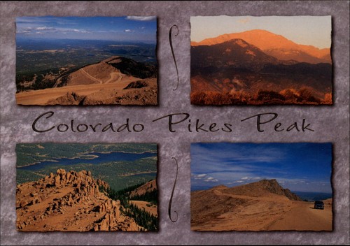 Colorado Pikes Peak gold rush region multiview ~ unused postcard sku425 ...