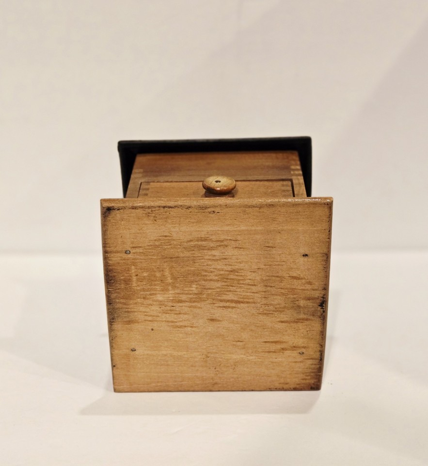 Antique Cast Iron and Wood Coffee Grinder Hand Crank | eBay