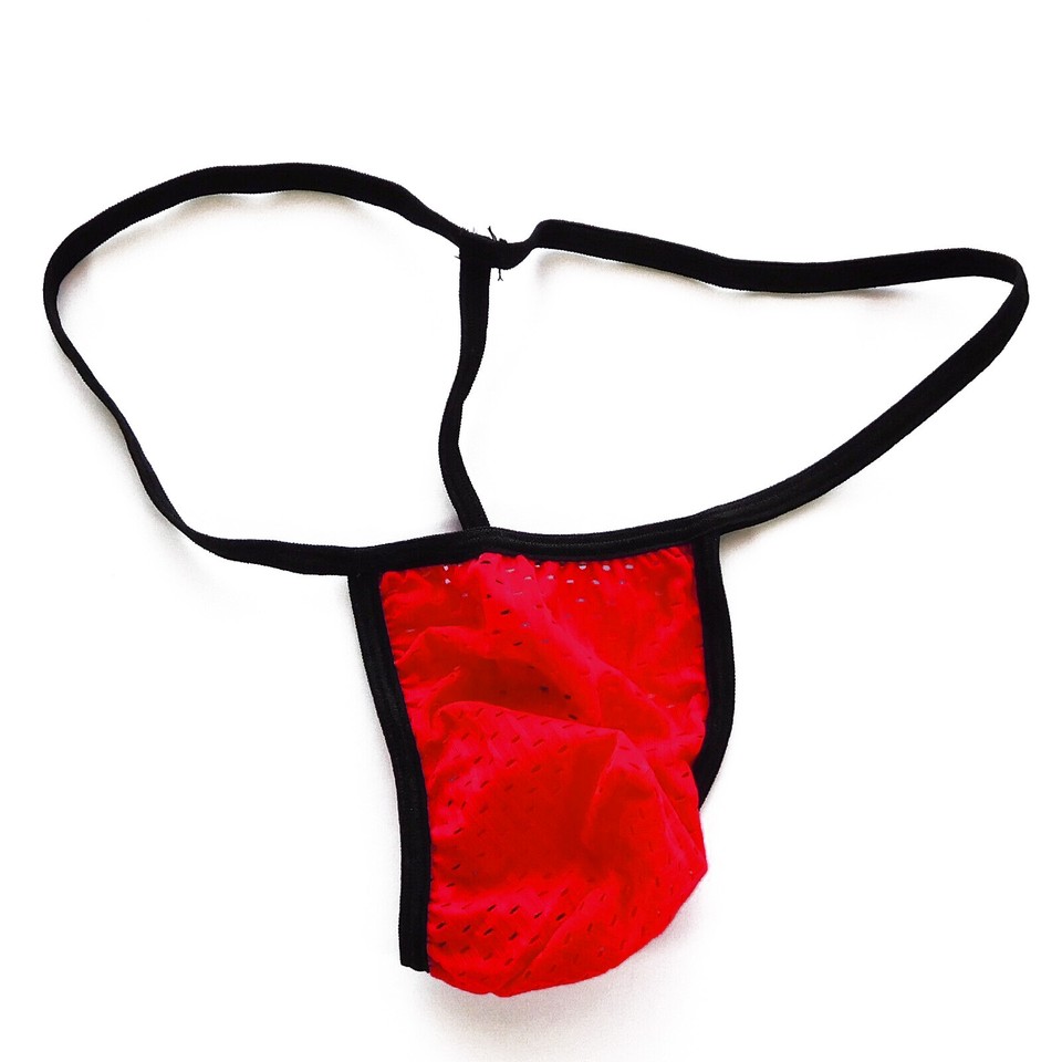 G344 Men's String Thong Contoured Pouch Posing Pouch Eyelet Sport ...